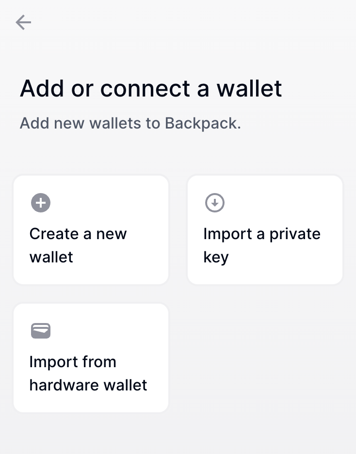 can't add new derived wallet or imported wallet · Issue #1760 · coral-xyz/backpack · GitHub
