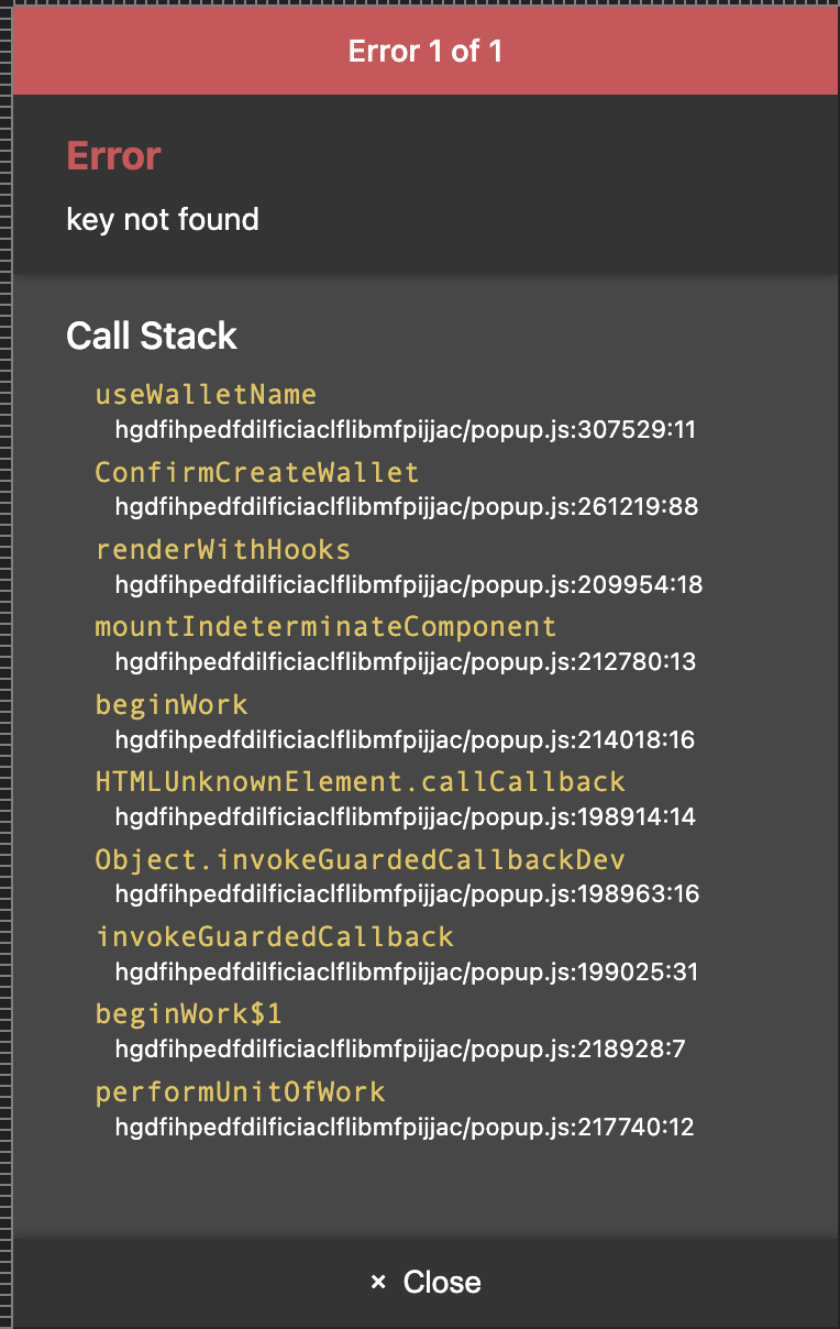 can't add new derived wallet or imported wallet · Issue #1760 · coral-xyz/backpack · GitHub