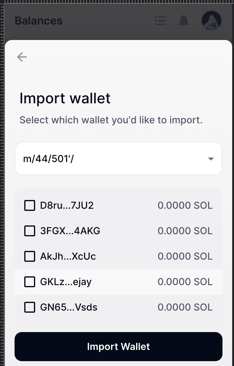 allow more than 5 options for importing wallets · Issue #2699 · coral-xyz/backpack · GitHub