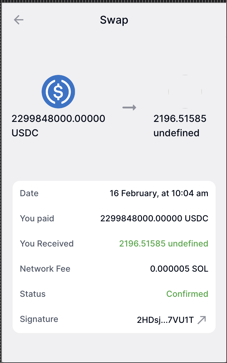 usdc is sometimes undefined in account history token swap transactions · Issue #2730 · coral-xyz ...