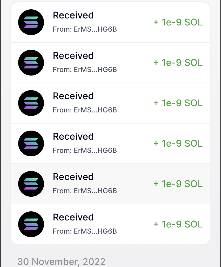 transaction history token swap shouldn't display scientific numbers ...