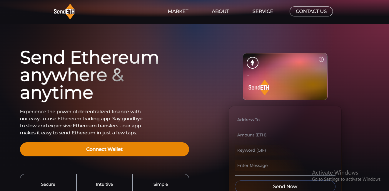 GitHub - Mosesp4/SendETH: SendETH is a decentralized application for sending Ethereum, featuring ...