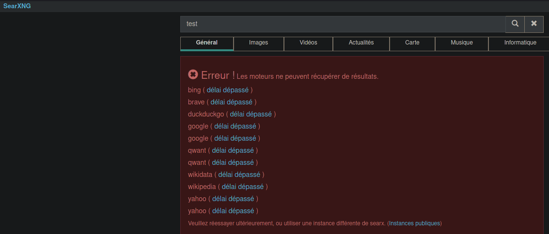 Bug: all engine · Issue #334 · searxng/searxng · GitHub