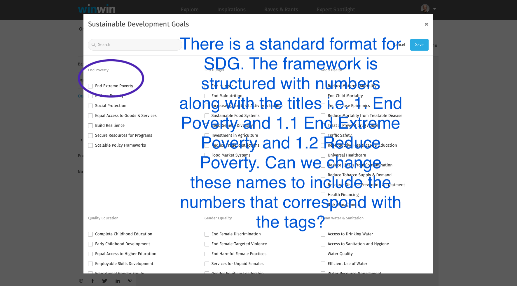 SDG Format · Issue #115 · winwinwiki/winwin-frontend · GitHub