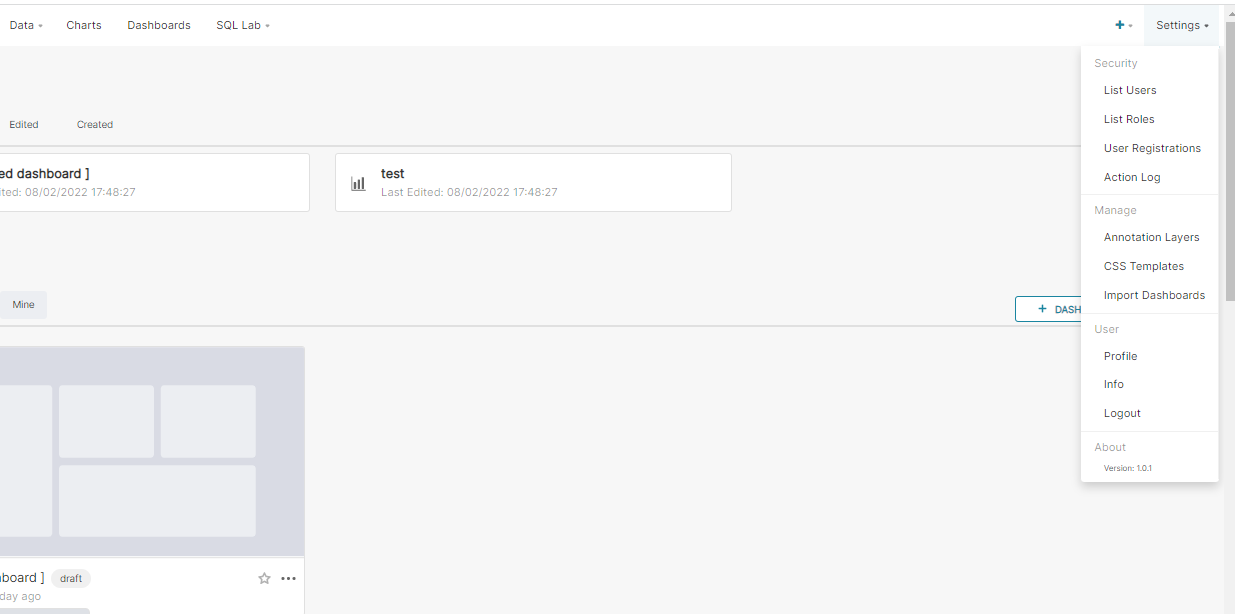 How to Enable Row level security and other data access roles in superset. Not visible in menu ...