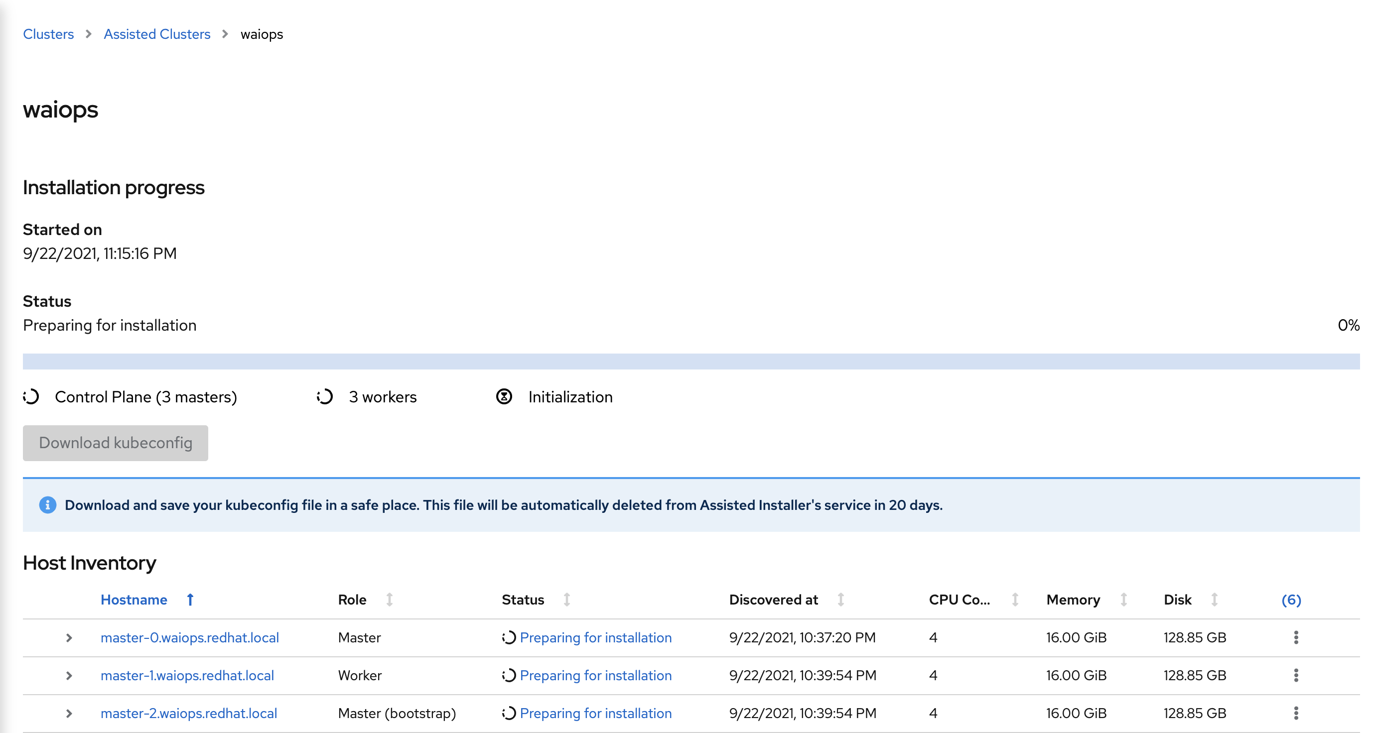 GitHub - pmfarley/Assisted-Installer-Static-IP: Using the OCP Assisted Installer with API to ...