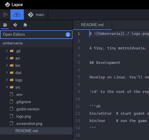 UX issue when opening file from sidebar · Issue #1398 · lapce/lapce · GitHub