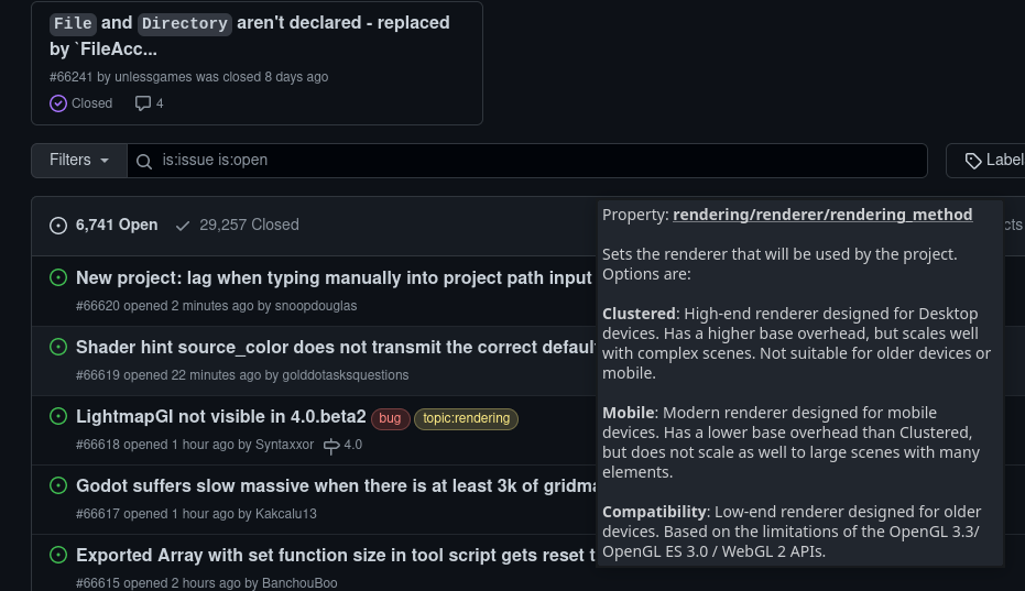 Tooltips don't disappear if the mouse leaves the editor window · Issue #46737 · godotengine ...