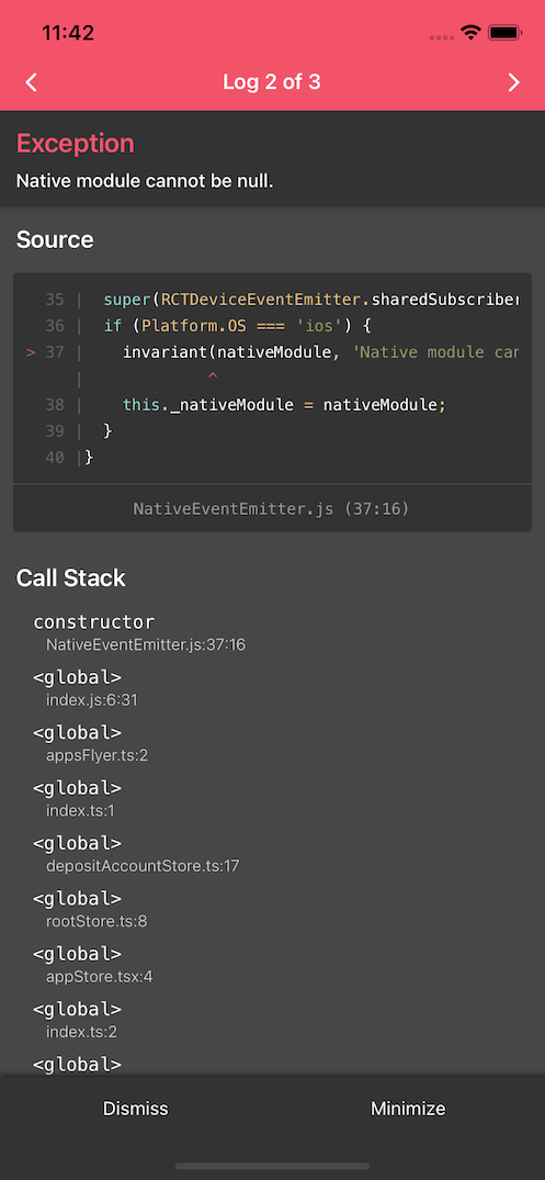 [SDK41] App crashes in Expo Go client · Issue #12941 · expo/expo · GitHub