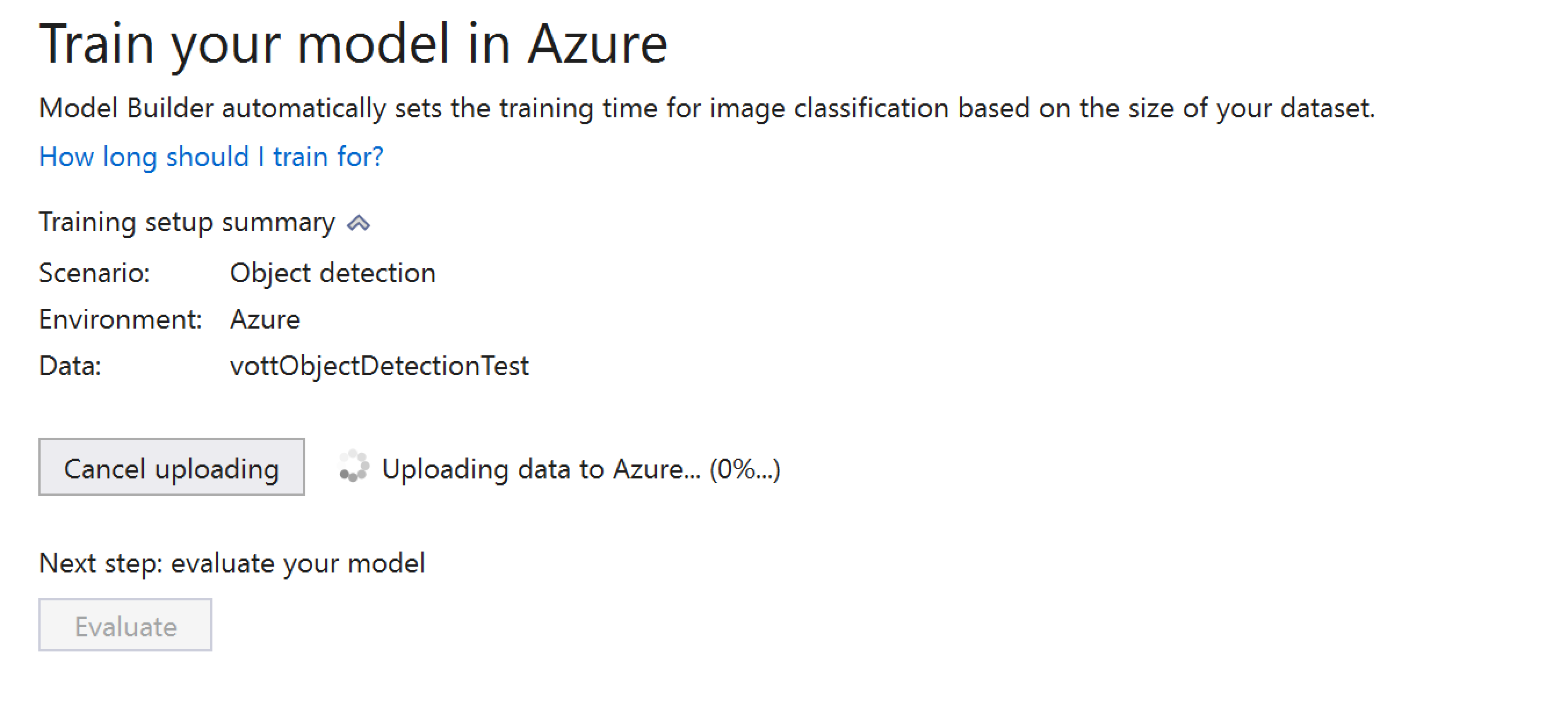 Object Detection Training Page Ui Issues · Issue 872 · Dotnet
