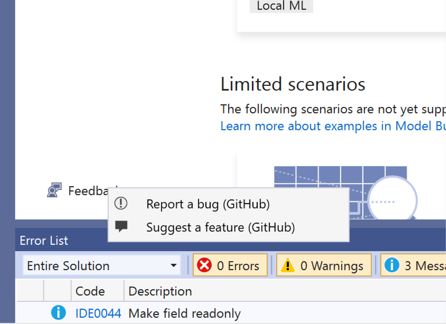 Feedback link UI inconsistencies, icon inconsistency · Issue #925 · dotnet/machinelearning ...