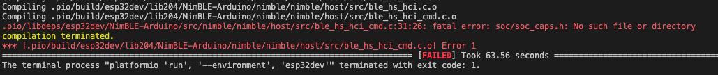 Fatal Include Error · Issue 409 · H2zero Nimble Arduino · Github