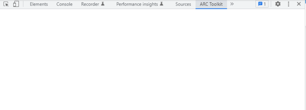 ARC Toolkit panel is blank in the Developer Tools · Issue #13 ...