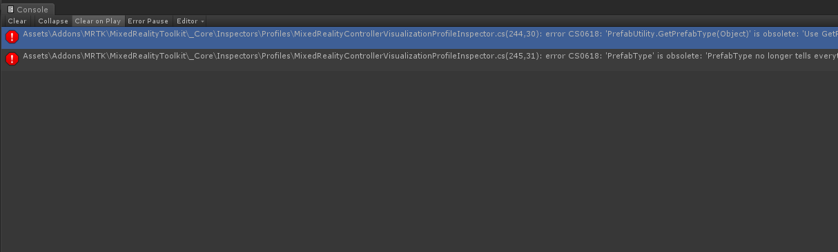Latest Mrtk Release Doesnt Compile In Unity · Issue 3688 · Microsoftmixedrealitytoolkit Unity 