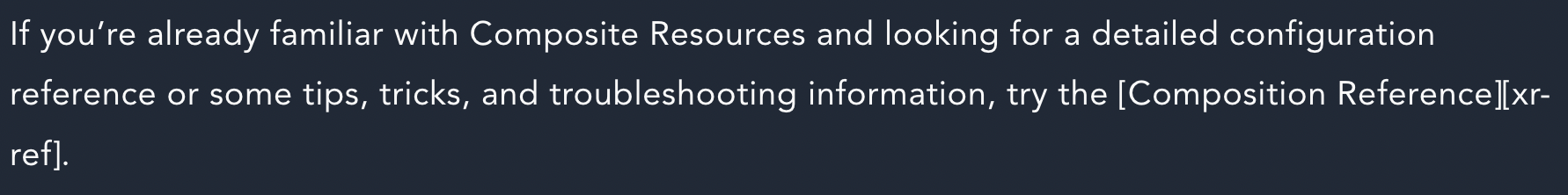 Bug: Links in the concepts composite page are not rendered correctly. · Issue #388 · crossplane ...