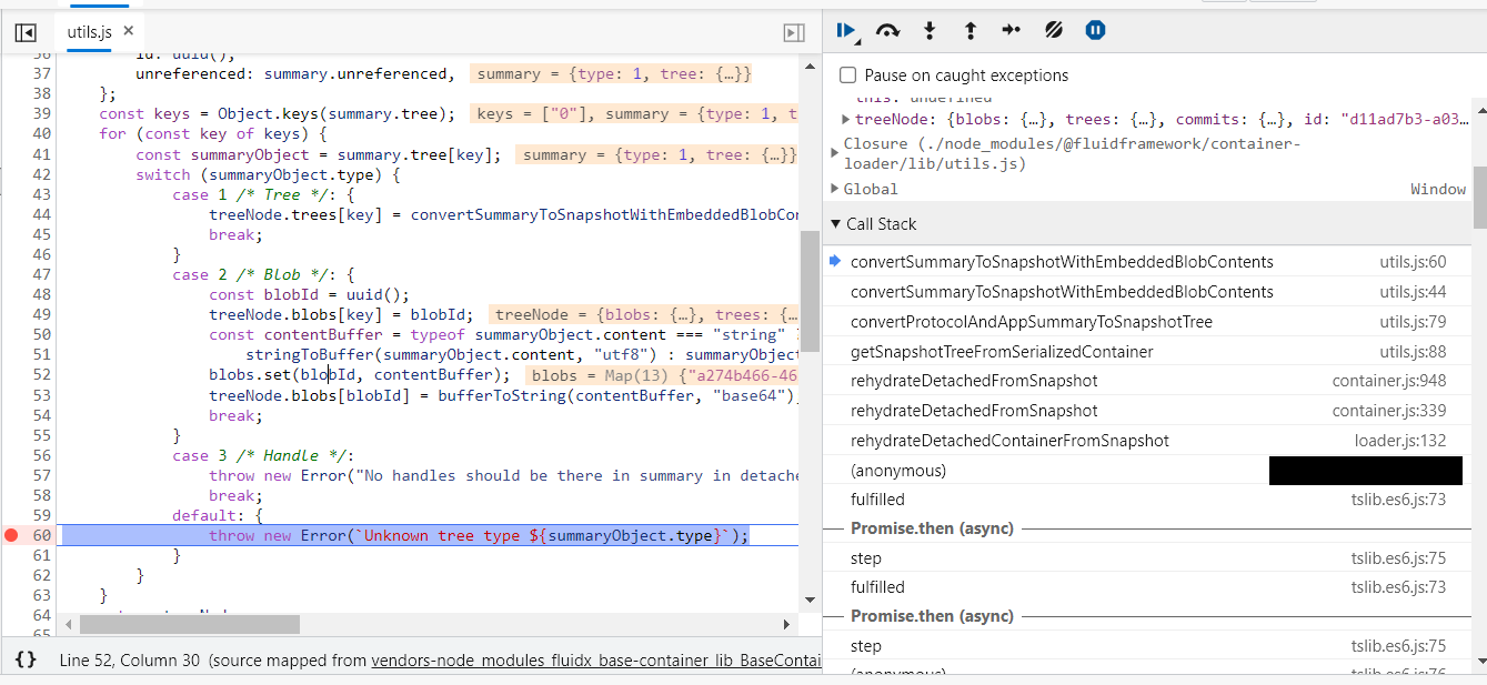 Rehydration failure of serialized container with reference to offline ...