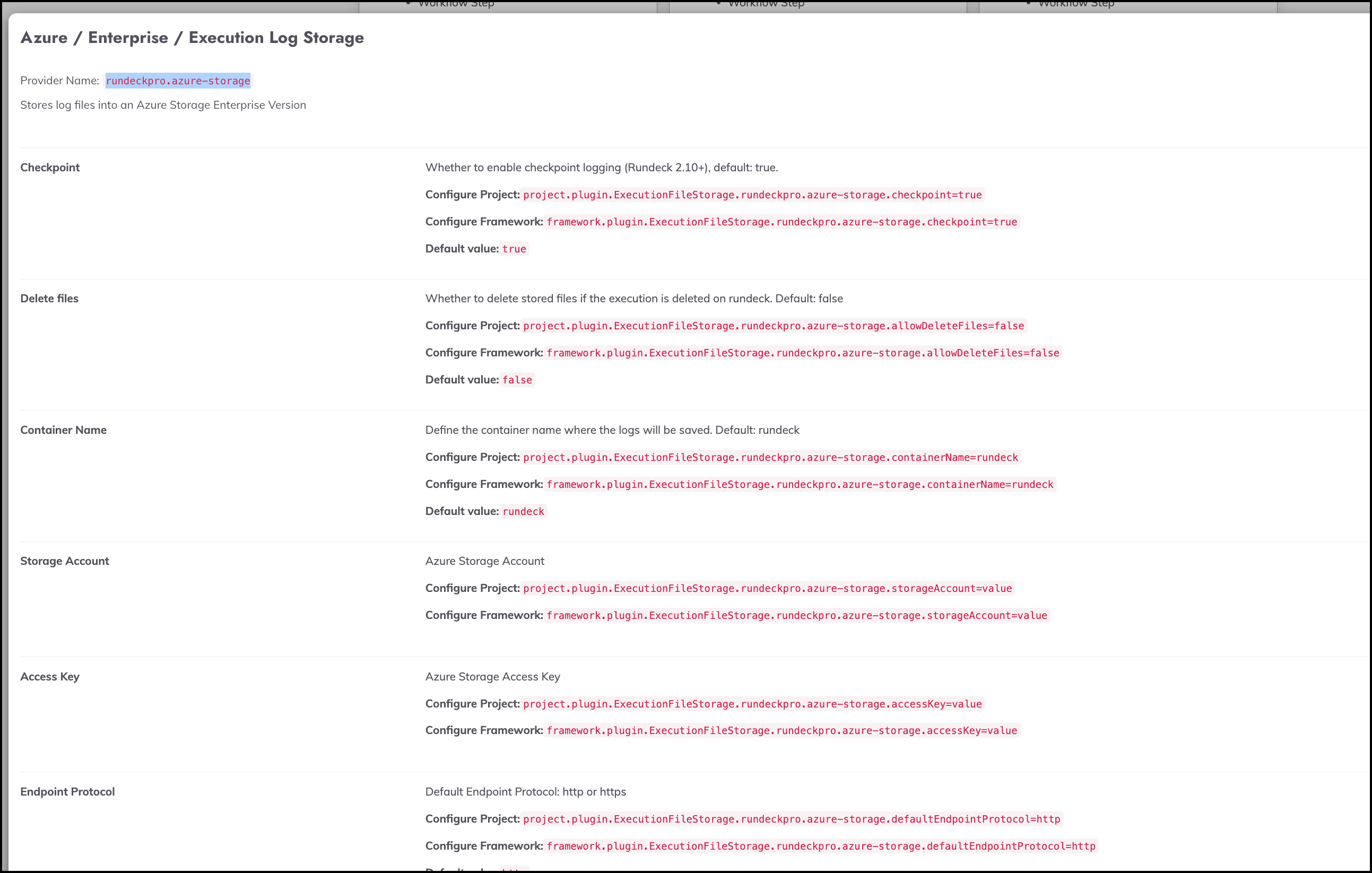 Missing information about the rundeckpro properties of the Azure Log Storage Plugin · Issue #955 ...