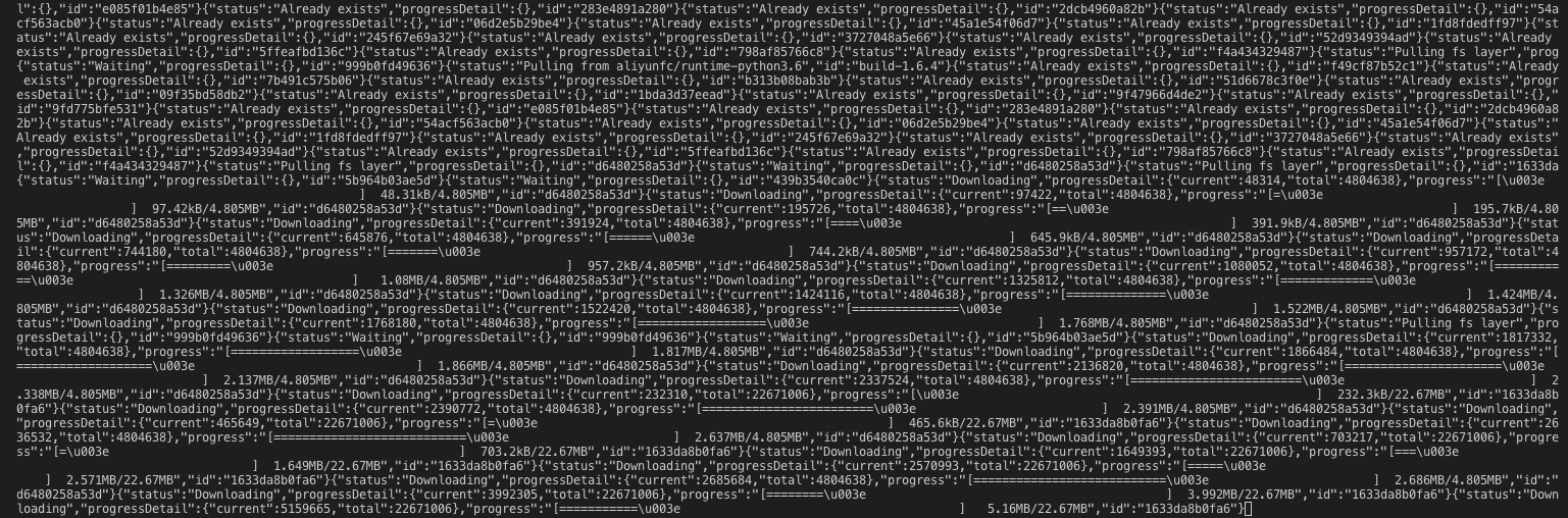 fun build 进度显示乱行 · Issue #490 · alibaba/funcraft · GitHub