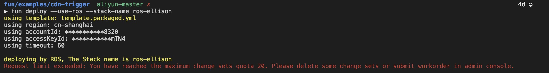 fun deploy ros request limit · Issue #560 · alibaba/funcraft · GitHub