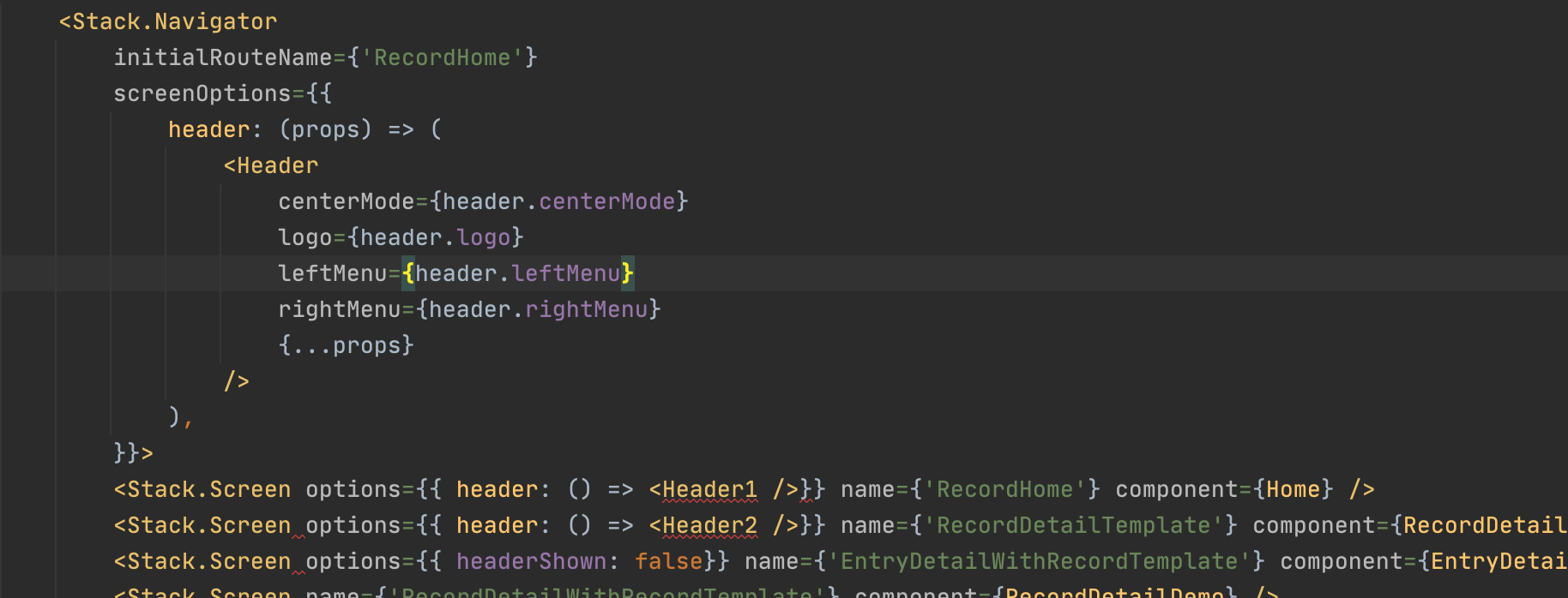 Custom Header Each Screen · Issue 6751 · Wixreact Native Navigation · Github