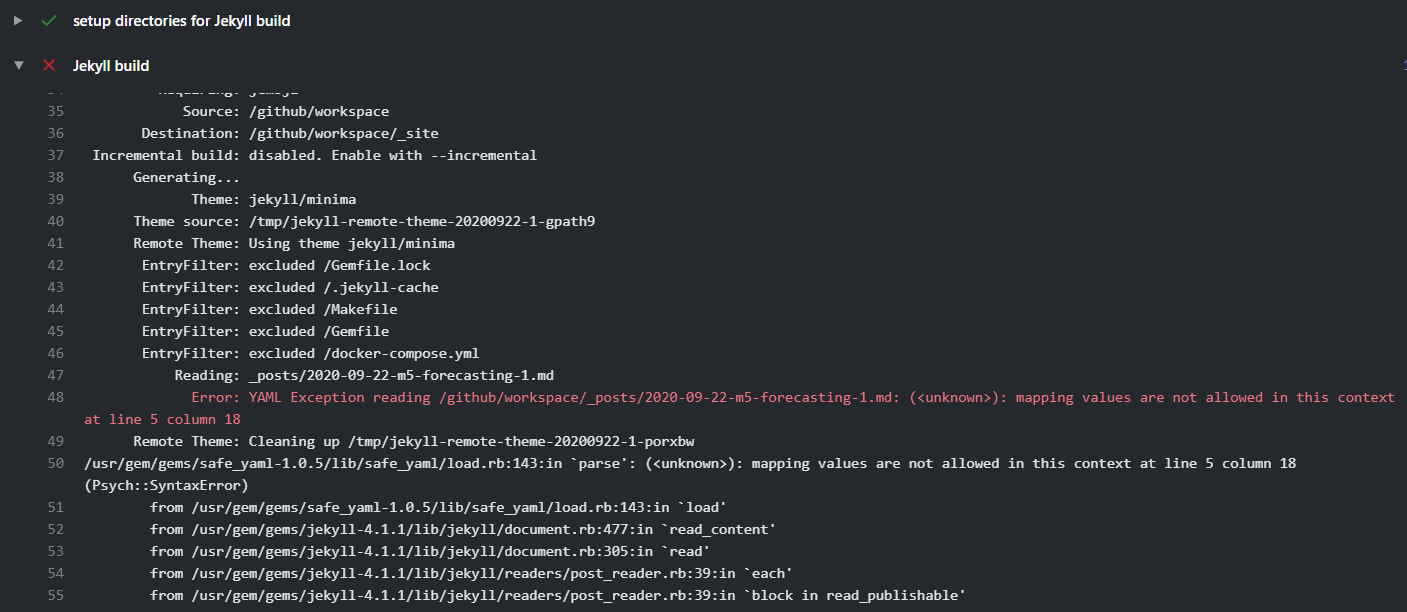 Unable to convert notebook to fastpage - Github Action failing · Issue #427 · fastai/fastpages ...
