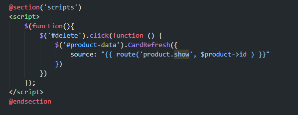 [BUG] Card Refresh API is not working · Issue #3851 · ColorlibHQ/AdminLTE · GitHub