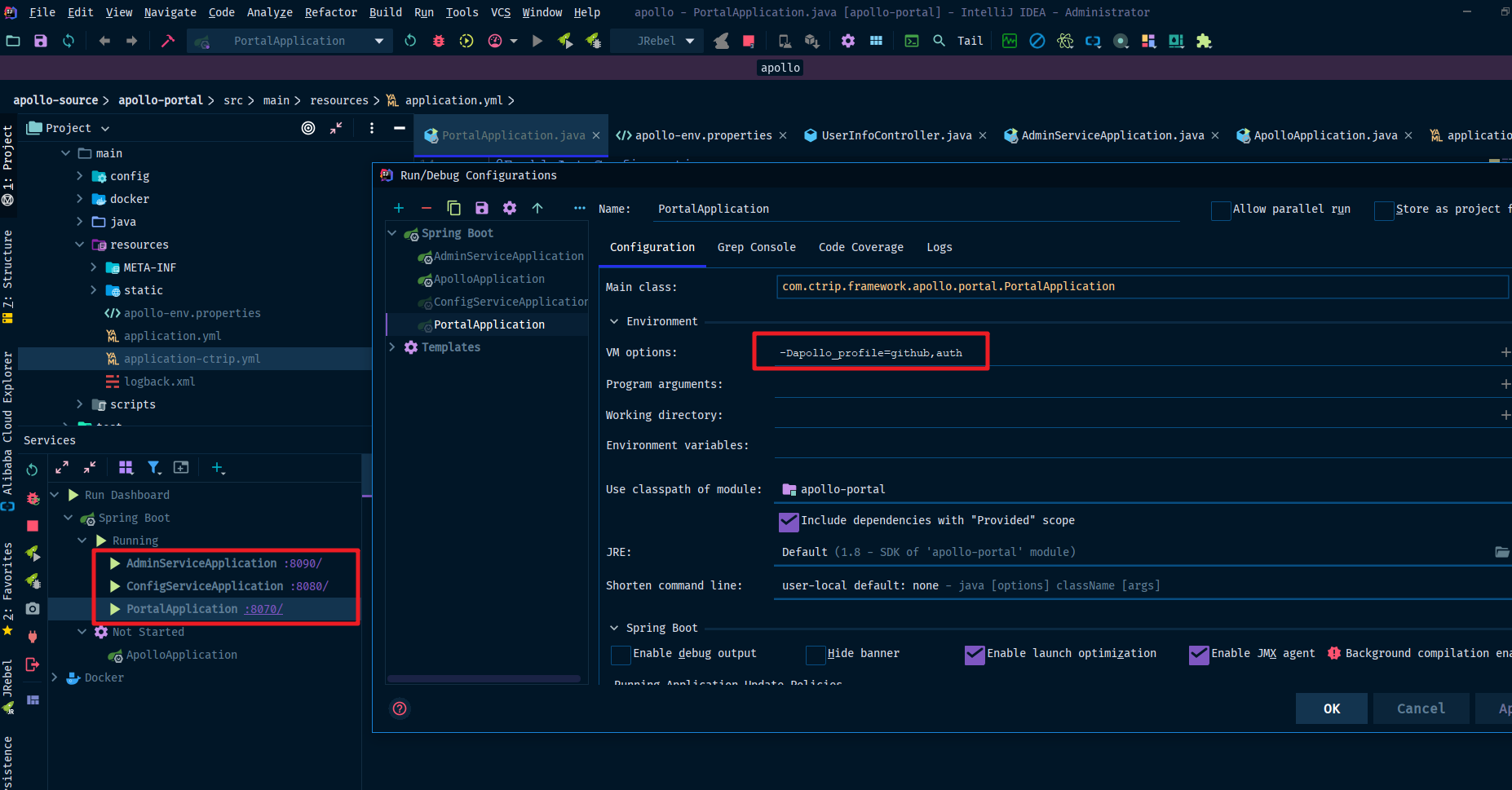 1.7.1版本portal在windows IDEA正常启动后访问8070端口直接登入且无法正常退出，无法创建用户 · Issue #3449 · apolloconfig/apollo ...