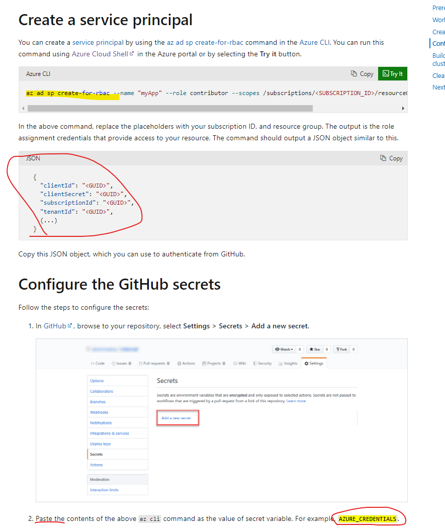 how do i get AZURE_CREDENTIALS? · Issue #85500 · MicrosoftDocs/azure-docs · GitHub