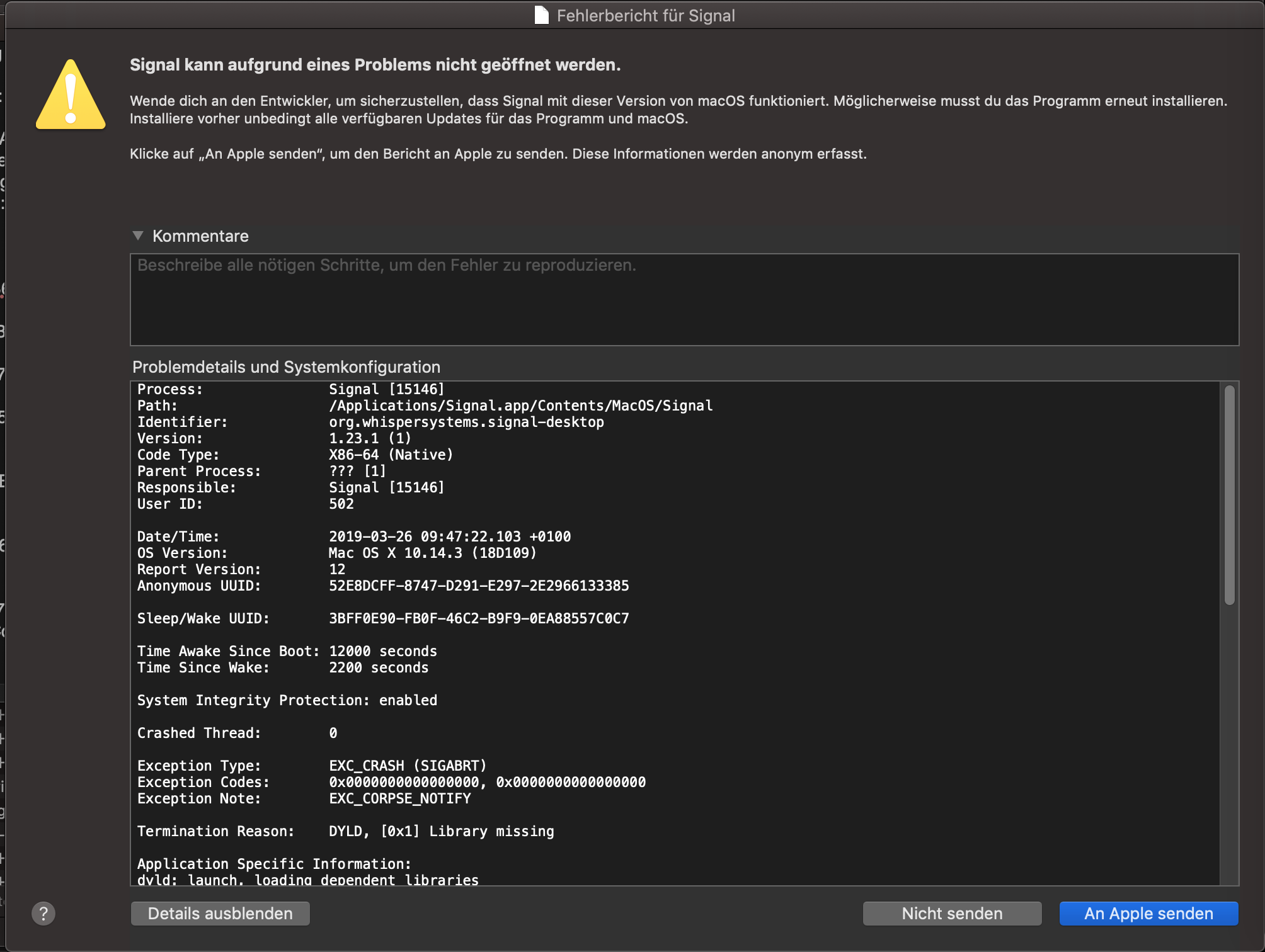 Crashes on Mac on start with "The command is disabled and cannot be executed" · Issue #3264 ...