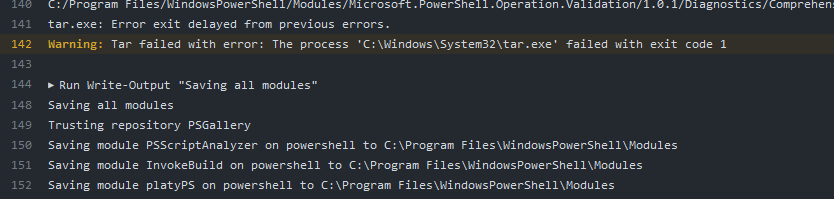 Restoring a cache throws an error on tar.exe · Issue #26 ...