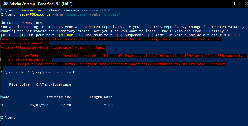 Find-PSResource error messages [needs design doc published] · Issue #1286 · PowerShell ...