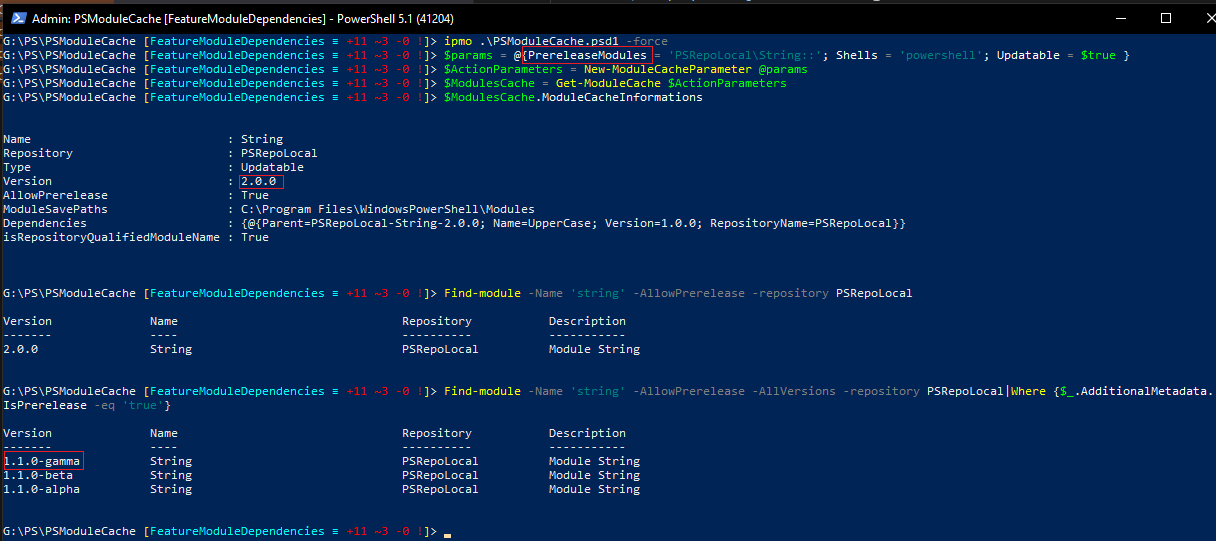 Prereleasemodules Parameter Returns Wrong Module Version When A Module Name Is Present In Two