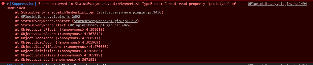 Status Everywhere - Console error · Issue #192 · Strencher/BetterDiscordStuff · GitHub
