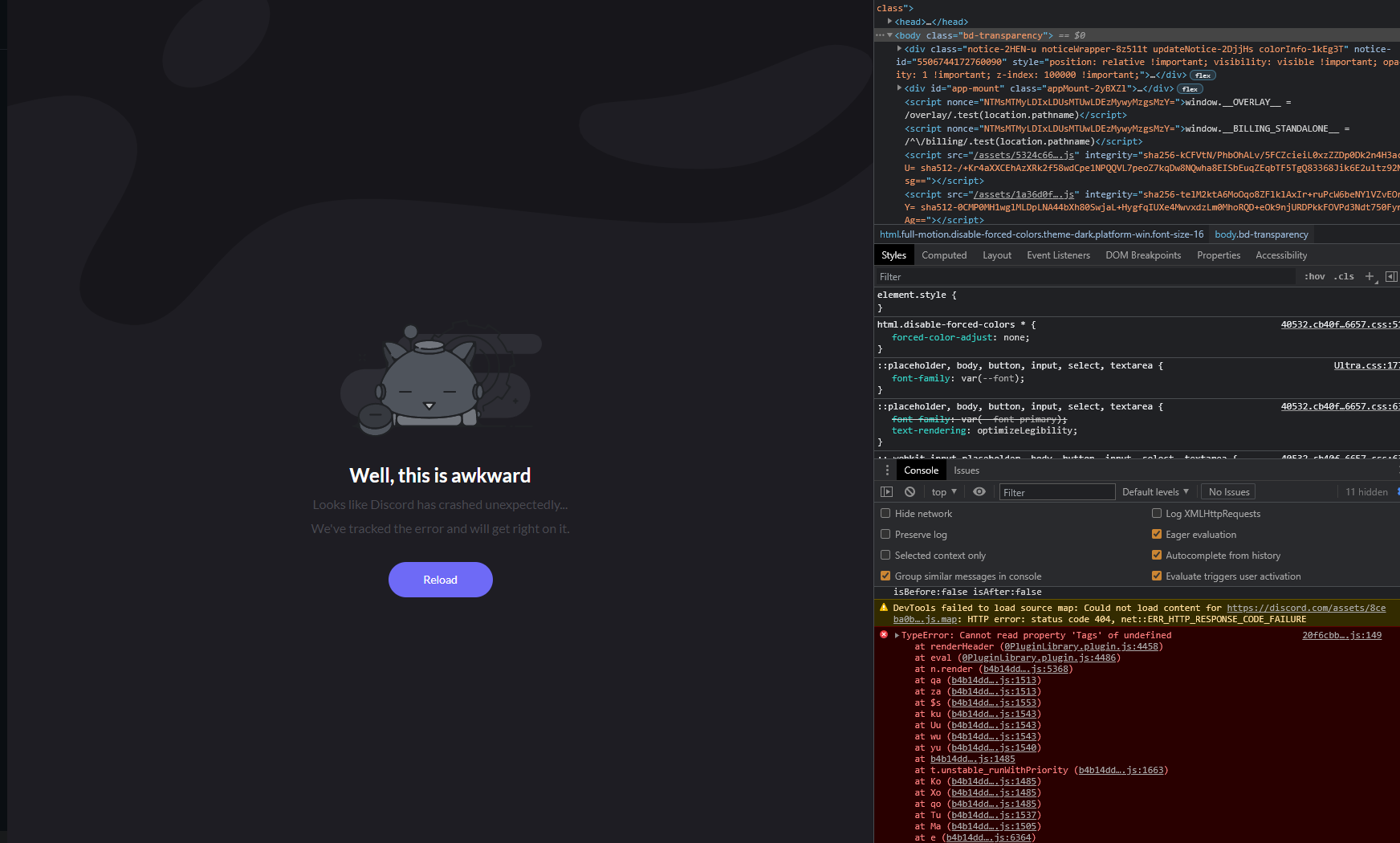 [BUG] - BDFDB · Issue #1906 · mwittrien/BetterDiscordAddons · GitHub