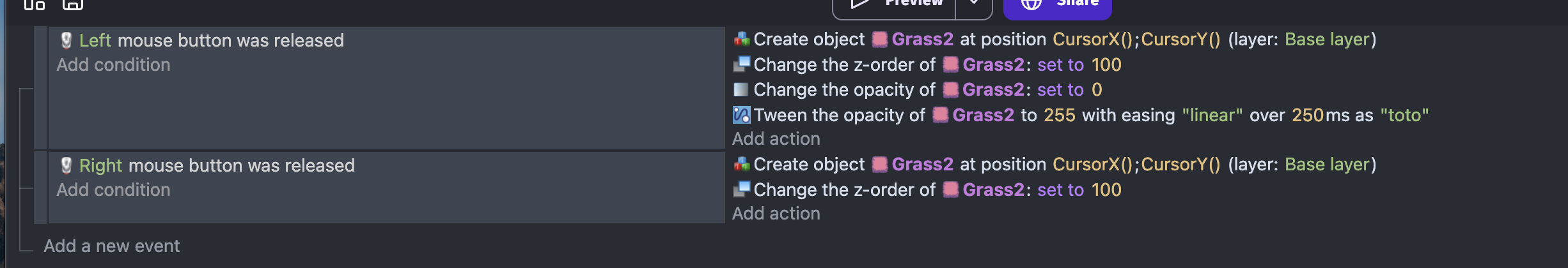 Bug - tween opacity object (Panel Sprite) from 0 to 255 - Objects remain transparent · Issue ...