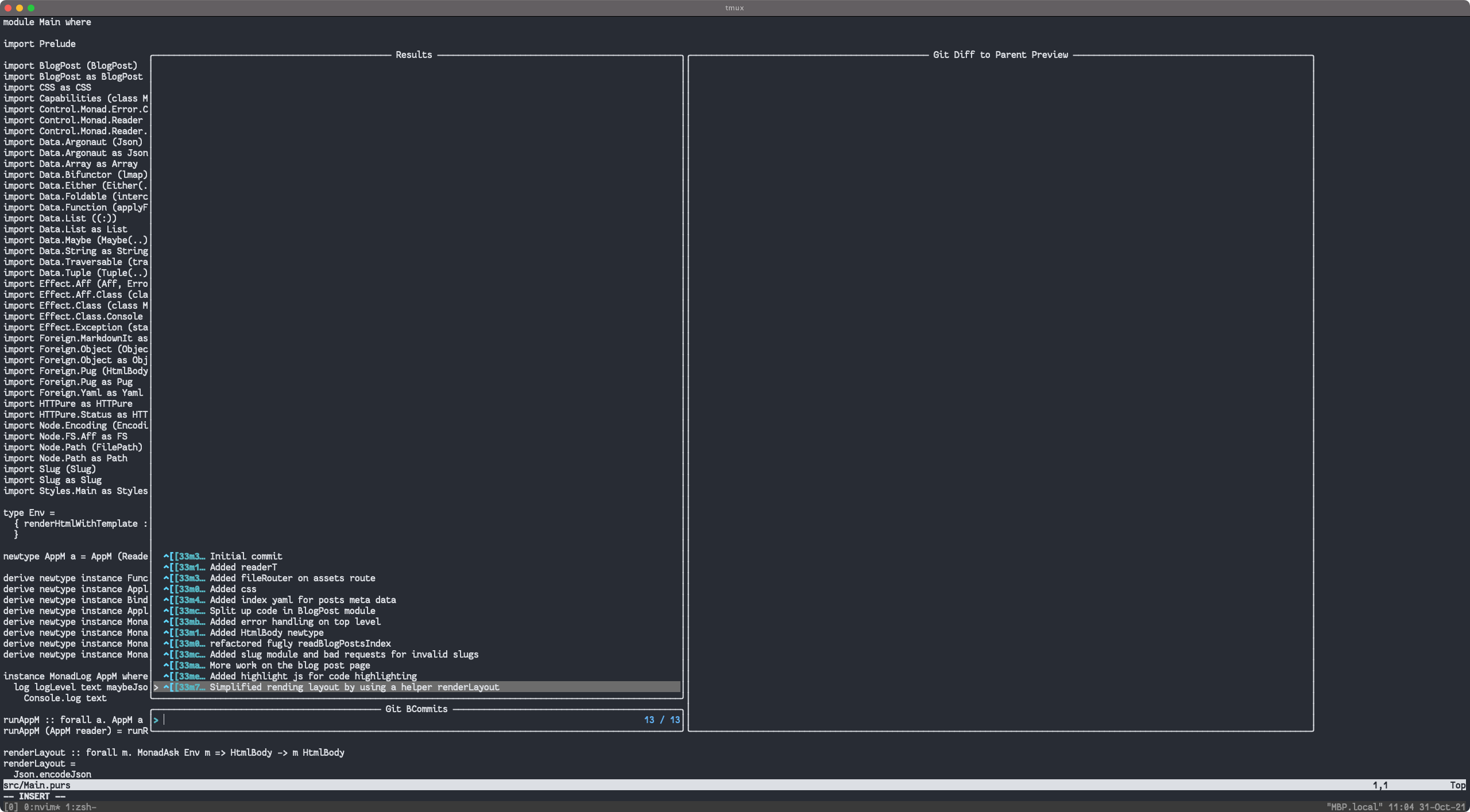 ANSI Escape Codes In Git bcommits Issue 1397 Nvim telescope