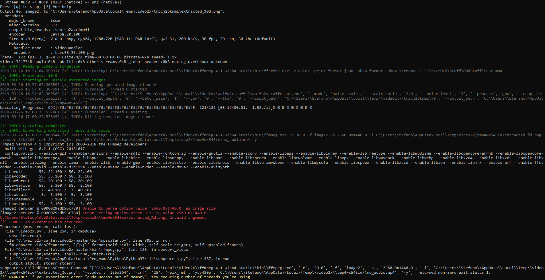 Error setting option video_size · Issue #61 · k4yt3x/video2x · GitHub