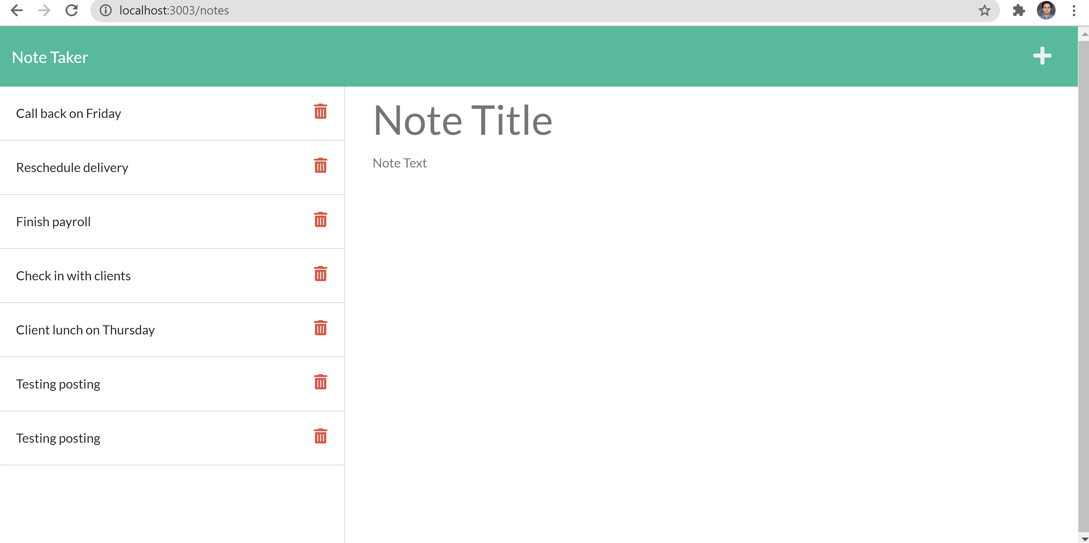 GitHub - mslocham/noteTaker: A note-taking application built using Express.js