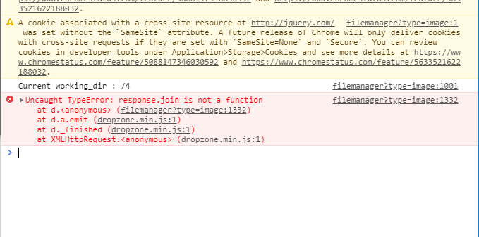 error response.join is not a function · Issue #884 · UniSharp/laravel-filemanager · GitHub
