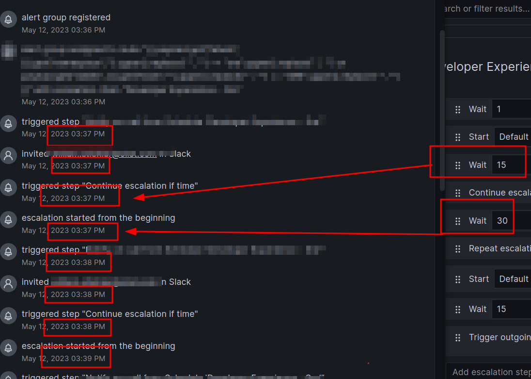 [ bug ] Escalation ignores wait time · Issue #1931 · grafana/oncall · GitHub