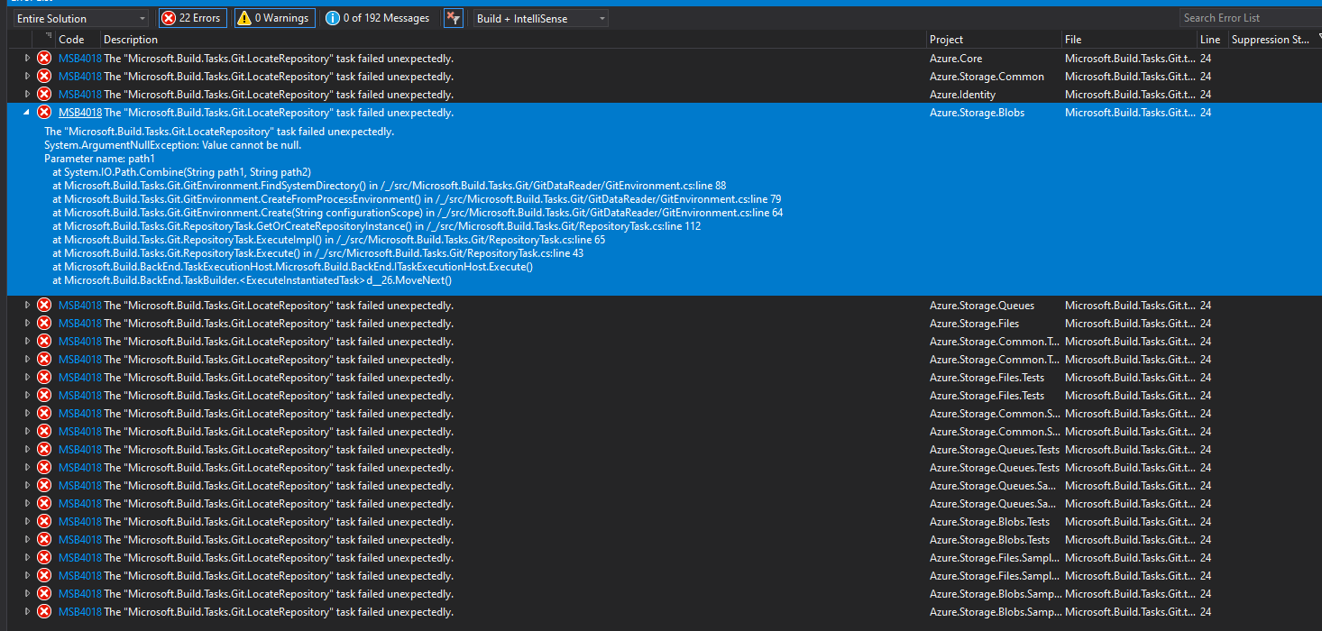 [BUG]Microsoft.Build.Tasks.Git.LocateRepository Task fail · Issue #7140 · Azure/azure-sdk-for ...