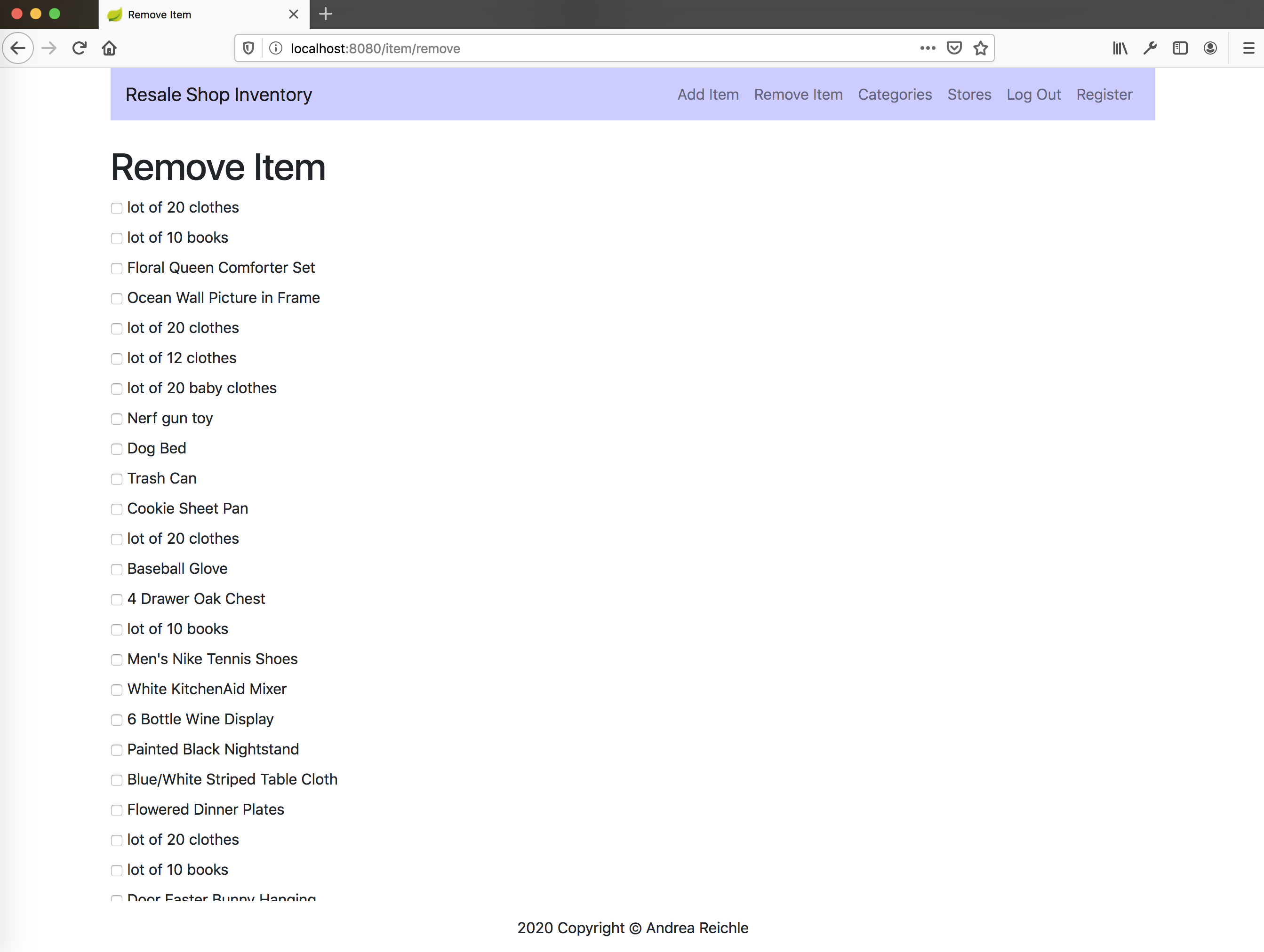 GitHub - areichle1/resale-shop-inventory