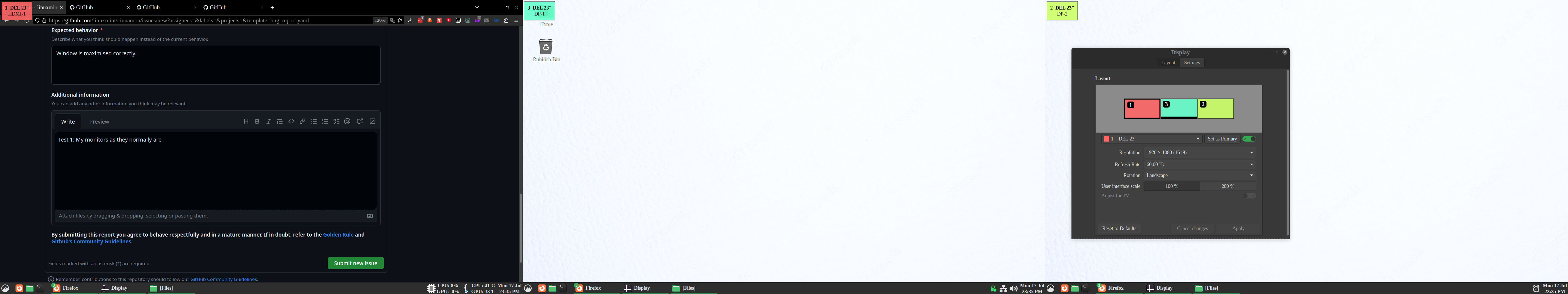Draging A Firefox Tab To The Top Of A Center Monitor Results In An Offset Window · Issue 11758