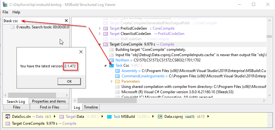 [REGRESSION] Searching the log is broken. · Issue #486 · KirillOsenkov/MSBuildStructuredLog · GitHub