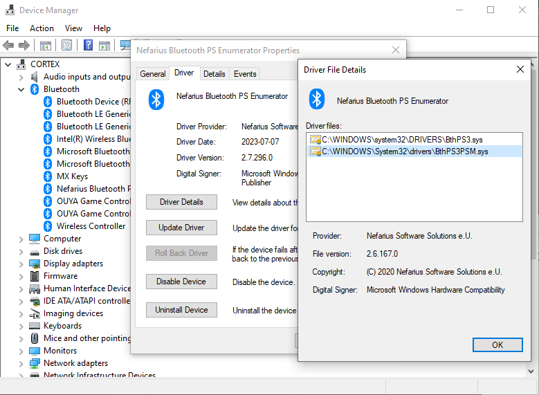 "Enable PSM patching" re-enables itself on reboot · Issue #73 · nefarius/BthPS3 · GitHub