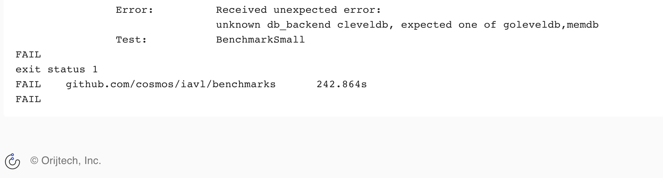 Benchmarks Benchmarkmedium And Benchmarksmall Fail With Unknown Db