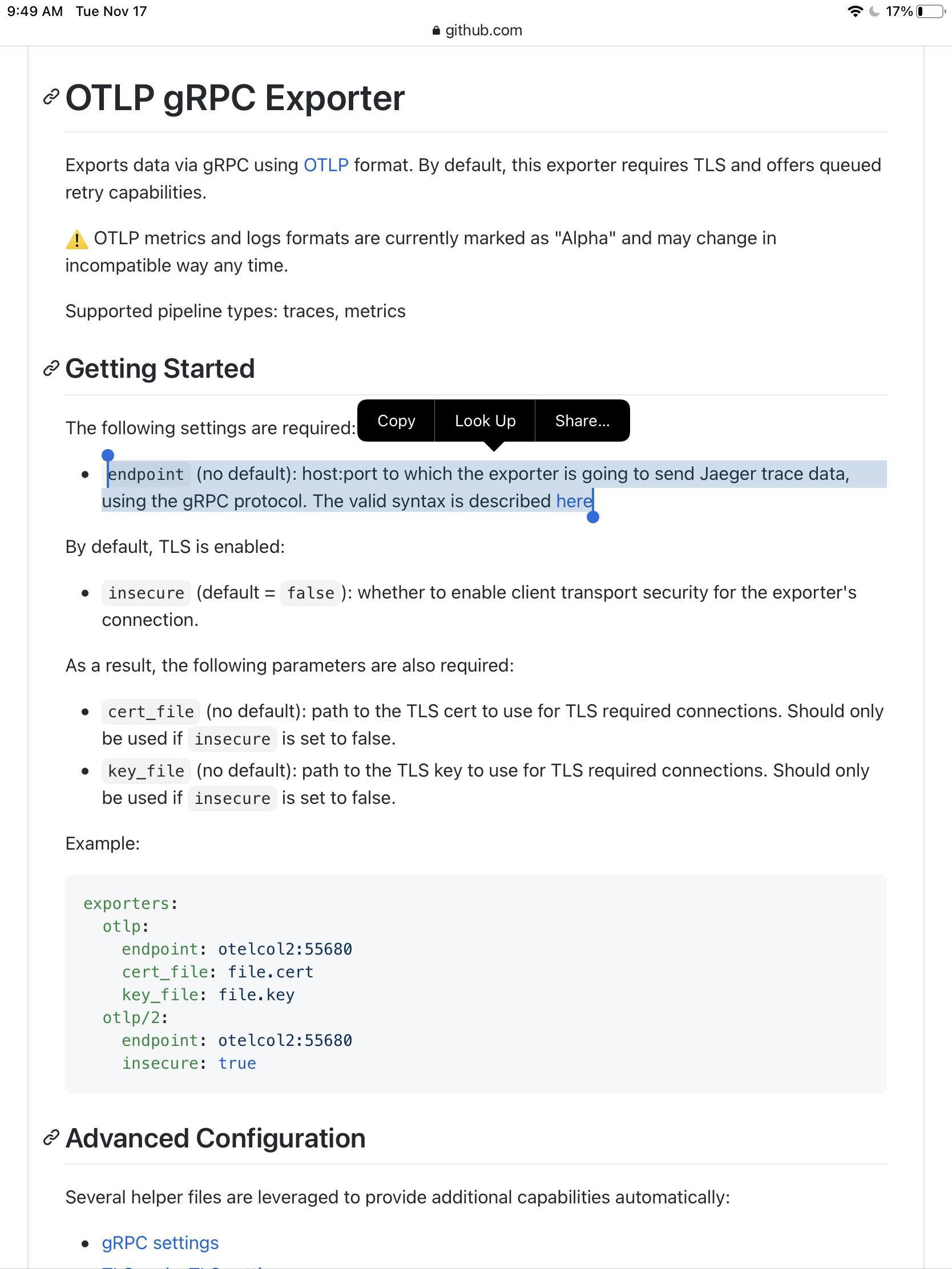 Exporterotlpexporter Readme Says It Sends Jaeger Traces In Grpc At Endpoint · Issue 2170