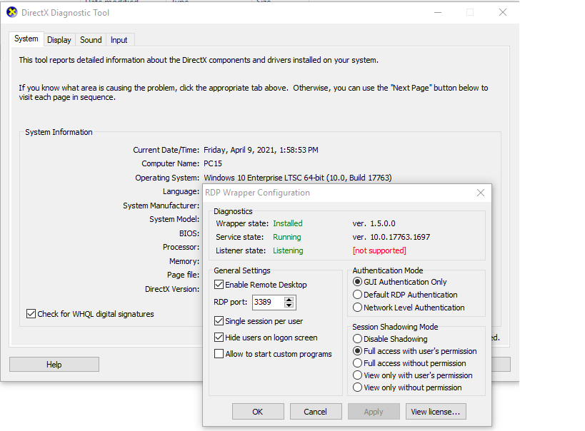 Not Supported · Issue 1367 · Stascorprdpwrap · Github 7035