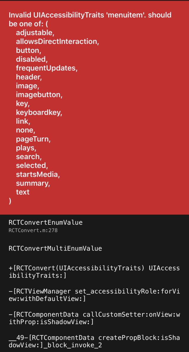there was an error message when i clicked the anchor button in debug ...