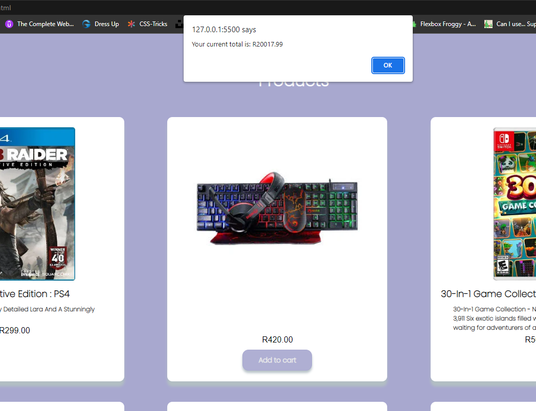 GitHub - KeyboZA/GamerStore: Html/CSS/JS bootstrap, font awesome and jquery